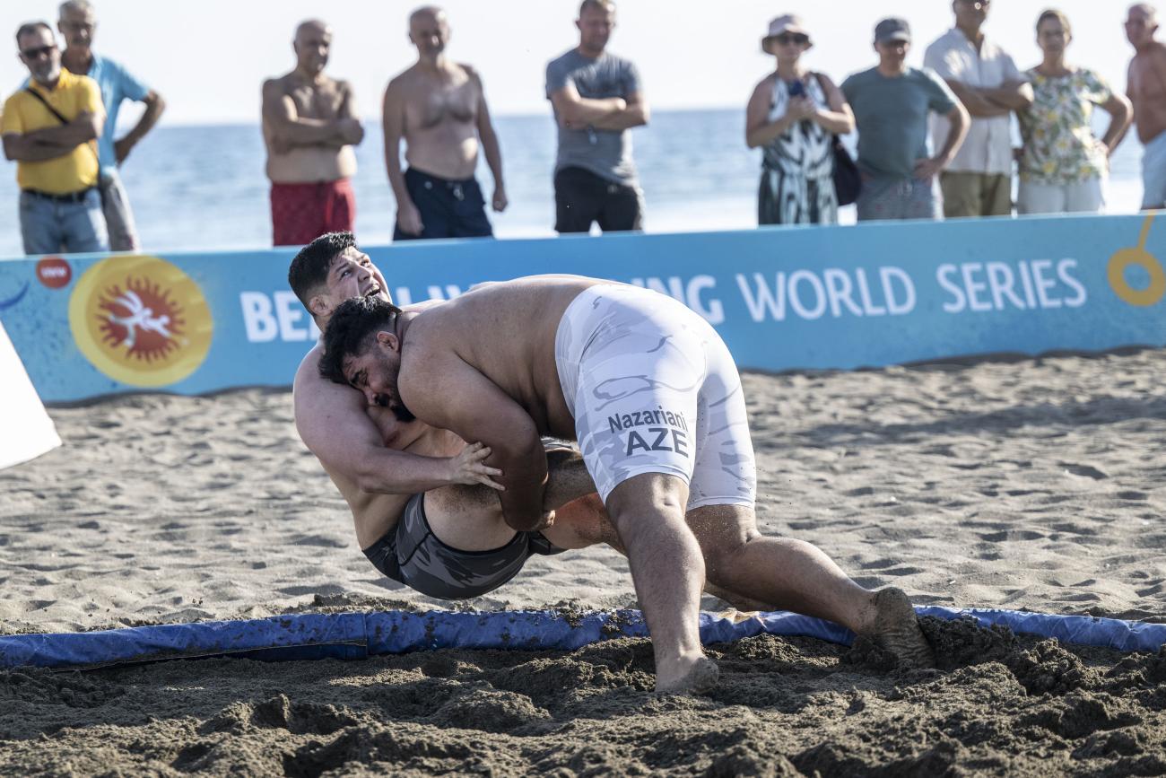Sand flies on sensational Sarigerme as Beach Wrestling World Series ...